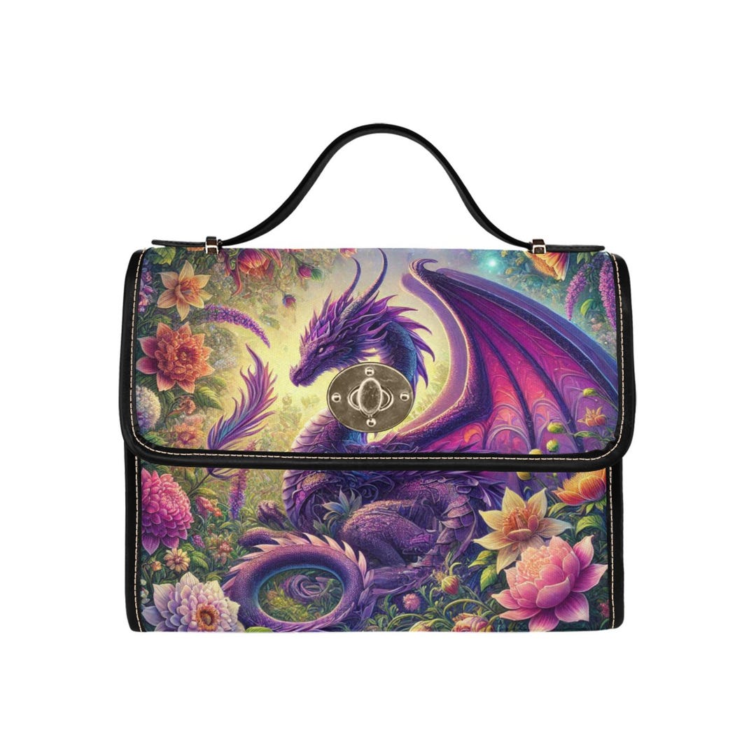 Purple Dragon Lock Bag for Women | Stylish and Versatile Shoulder Bag ...