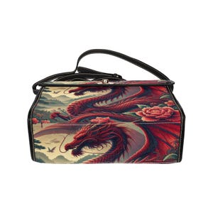 Red Dragon Lock Bag | Stylish & Versatile Women's Shoulder Bag - Etsy