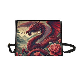 Red Dragon Lock Bag | Stylish & Versatile Women's Shoulder Bag - Etsy