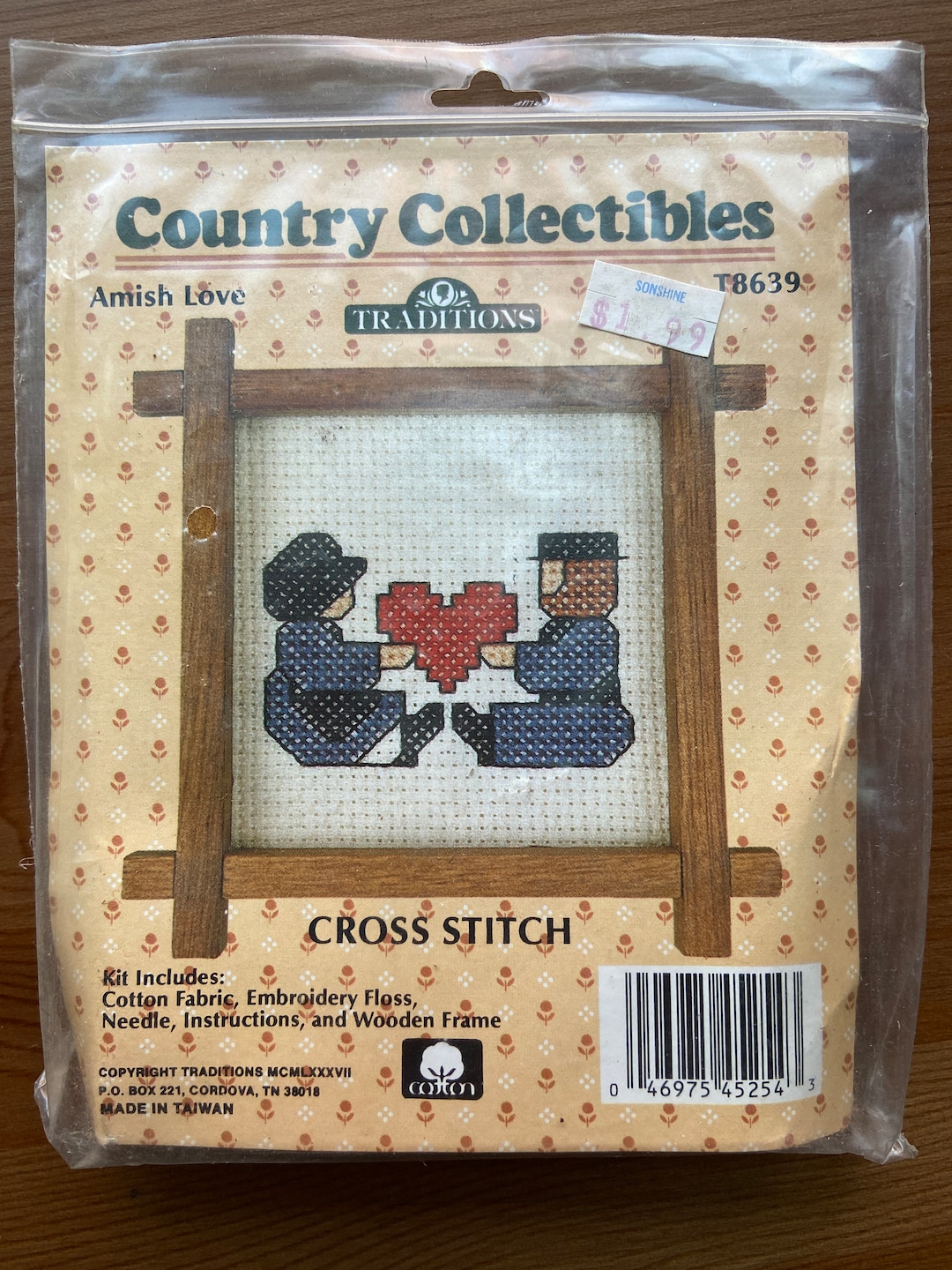 Vintage 1988 Amish Love Cross Stitch Kit, Country Collectibles, Made in ...