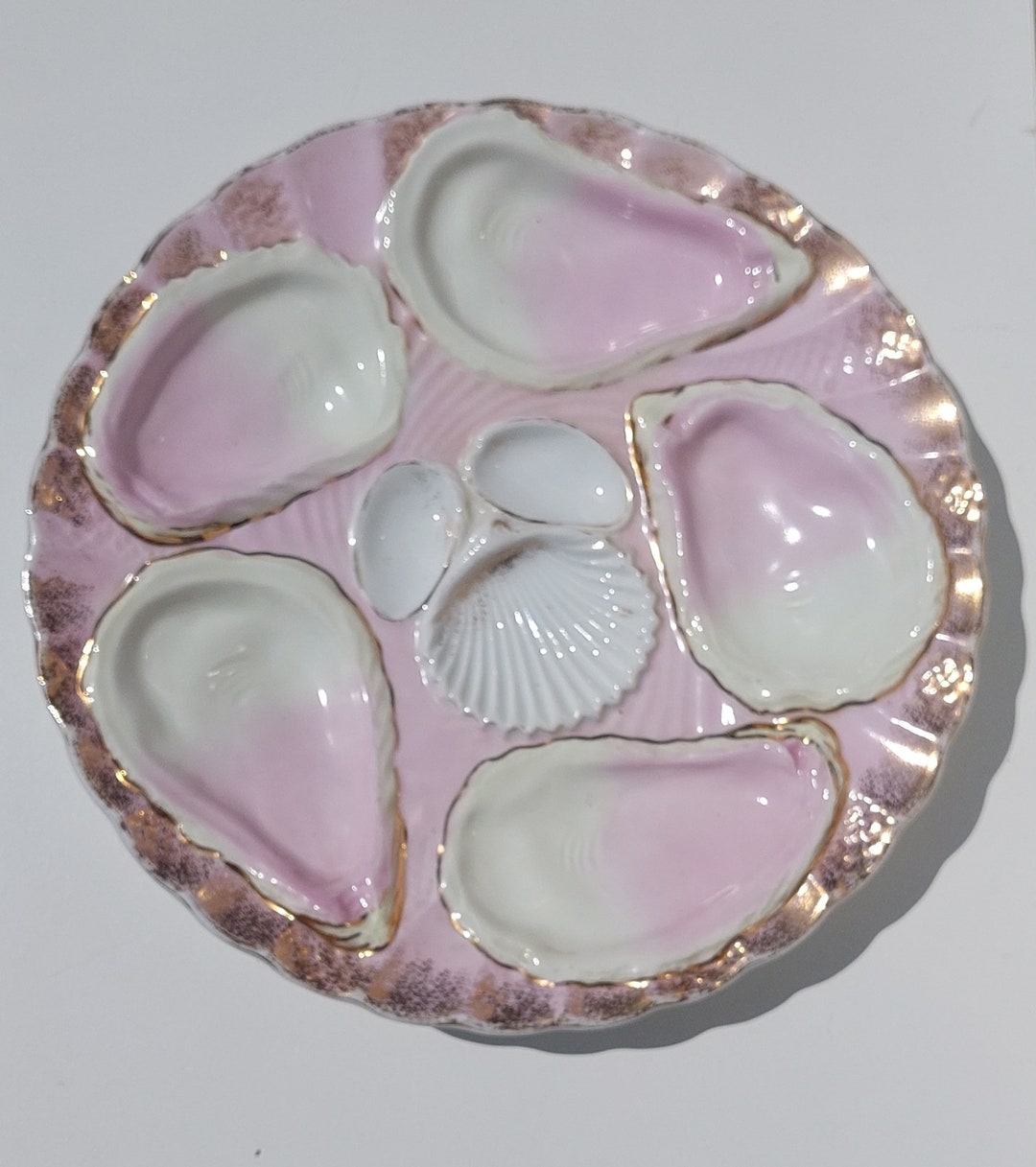 Antique Oyster Plate 1800's *RARE Fasolt & Eichel Porcelain Factory ...