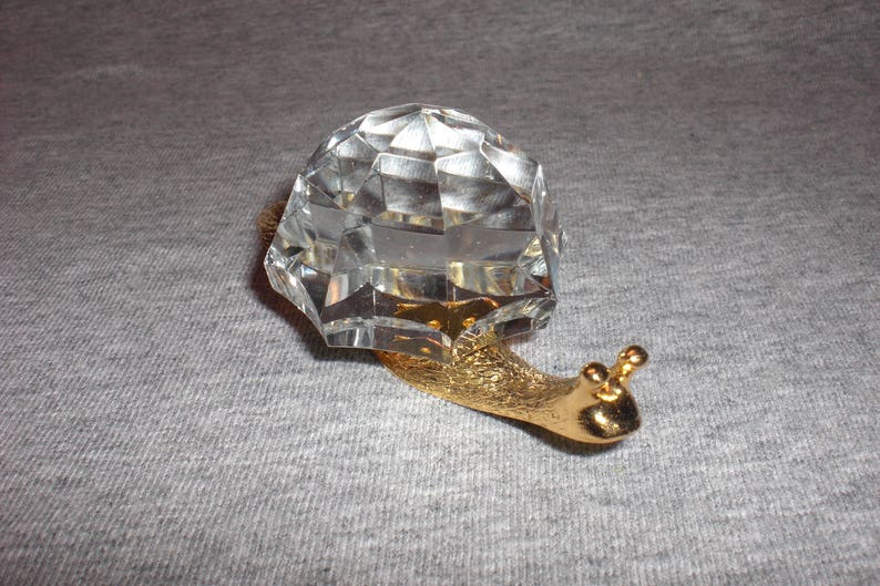 Snail Miniature Collectible Crystal Figurine - Etsy