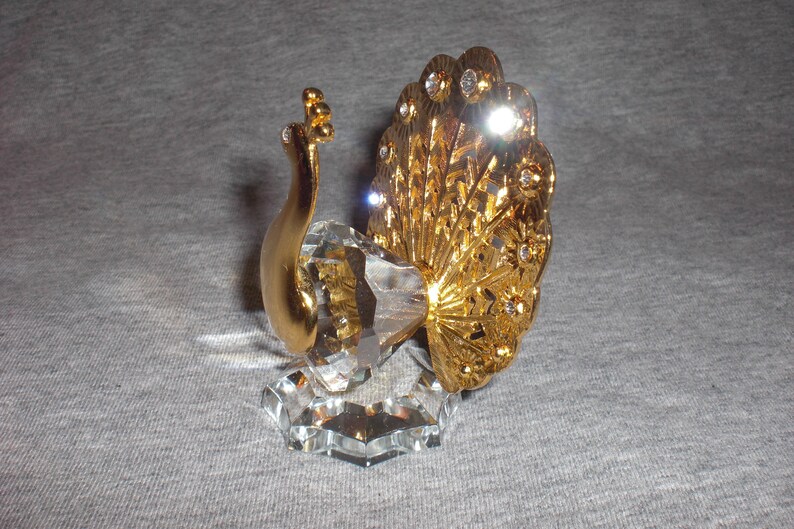 Peacock Miniature Collectible Crystal Figurine - Etsy