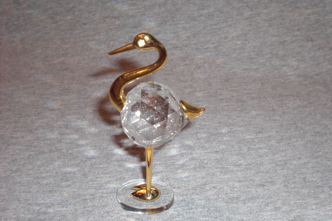 Heron Miniature Collectible Crystal Figurine - Etsy
