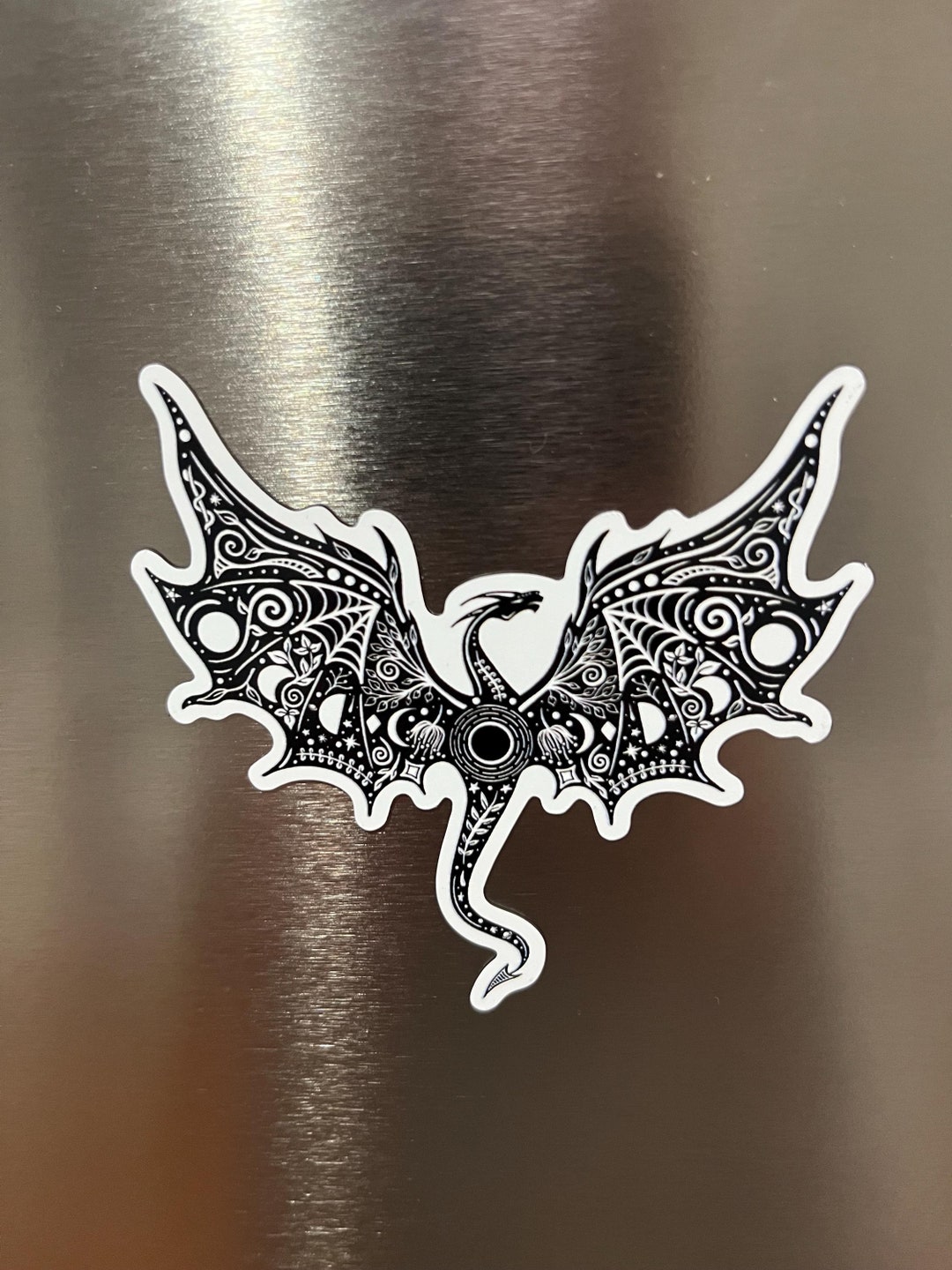 Dragon Magnet. Fridge Magnet. Magnetic Dragon. Beautiful Dragon Black ...
