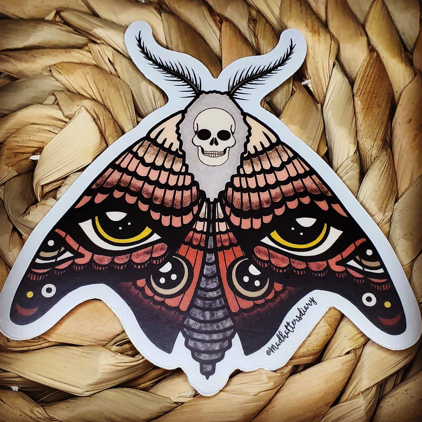 Clear Moth Sticker. Waterproof Sticker. Laptop Sticker. High - Etsy UK