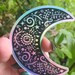 Beautiful Moon Holographic Sticker. Moon Sticker. Witch Sticker. Laptop ...