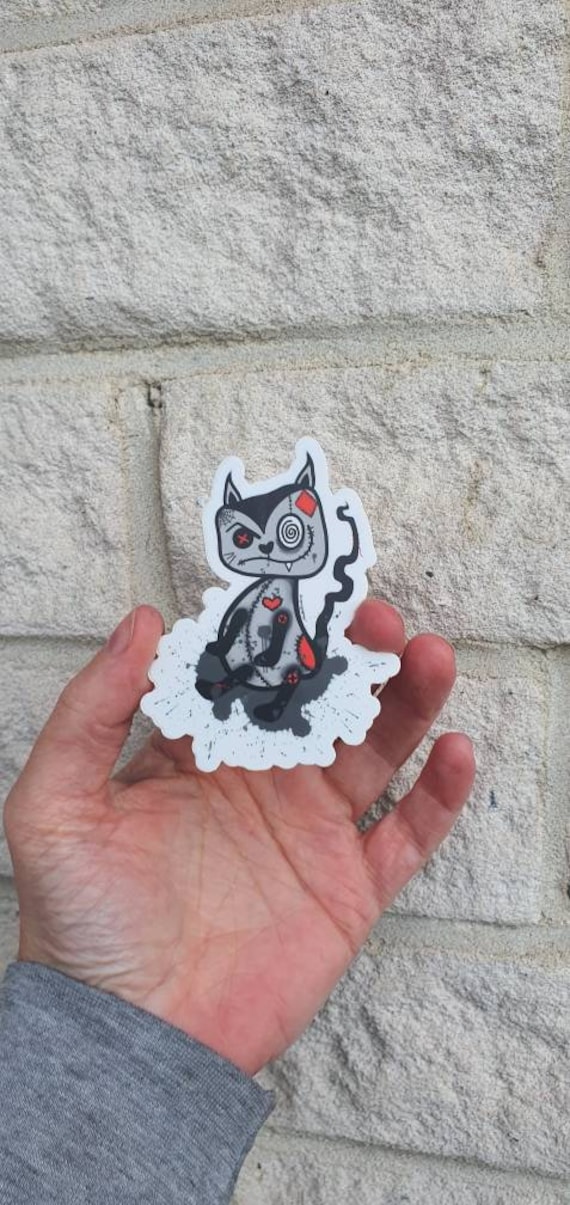 Waterproof Halloween Cat Sticker High quality Trippy sticker Ragdoll ...