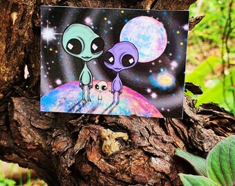 Holographic Alien Mushroom Eyeball Dinosaur Spaceship | Etsy