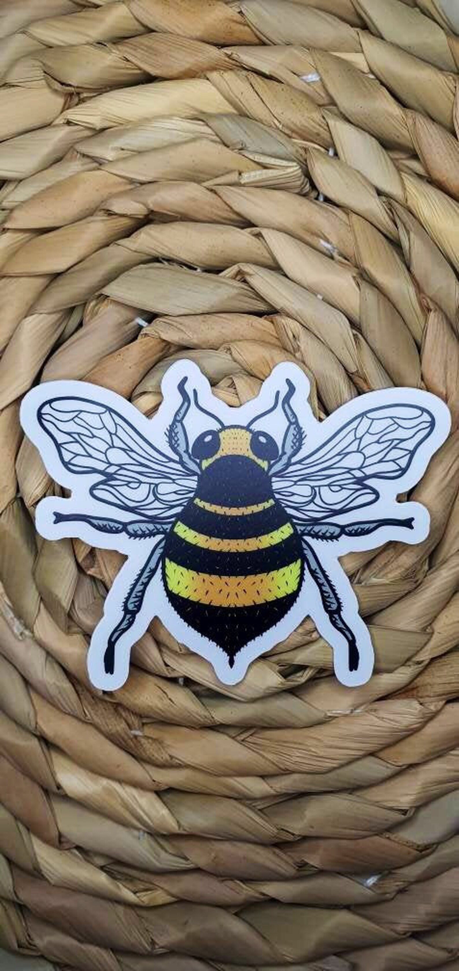 Clear Bee Sticker. Waterproof Bee Sticker. Laptop Sticker. Bee - Etsy ...