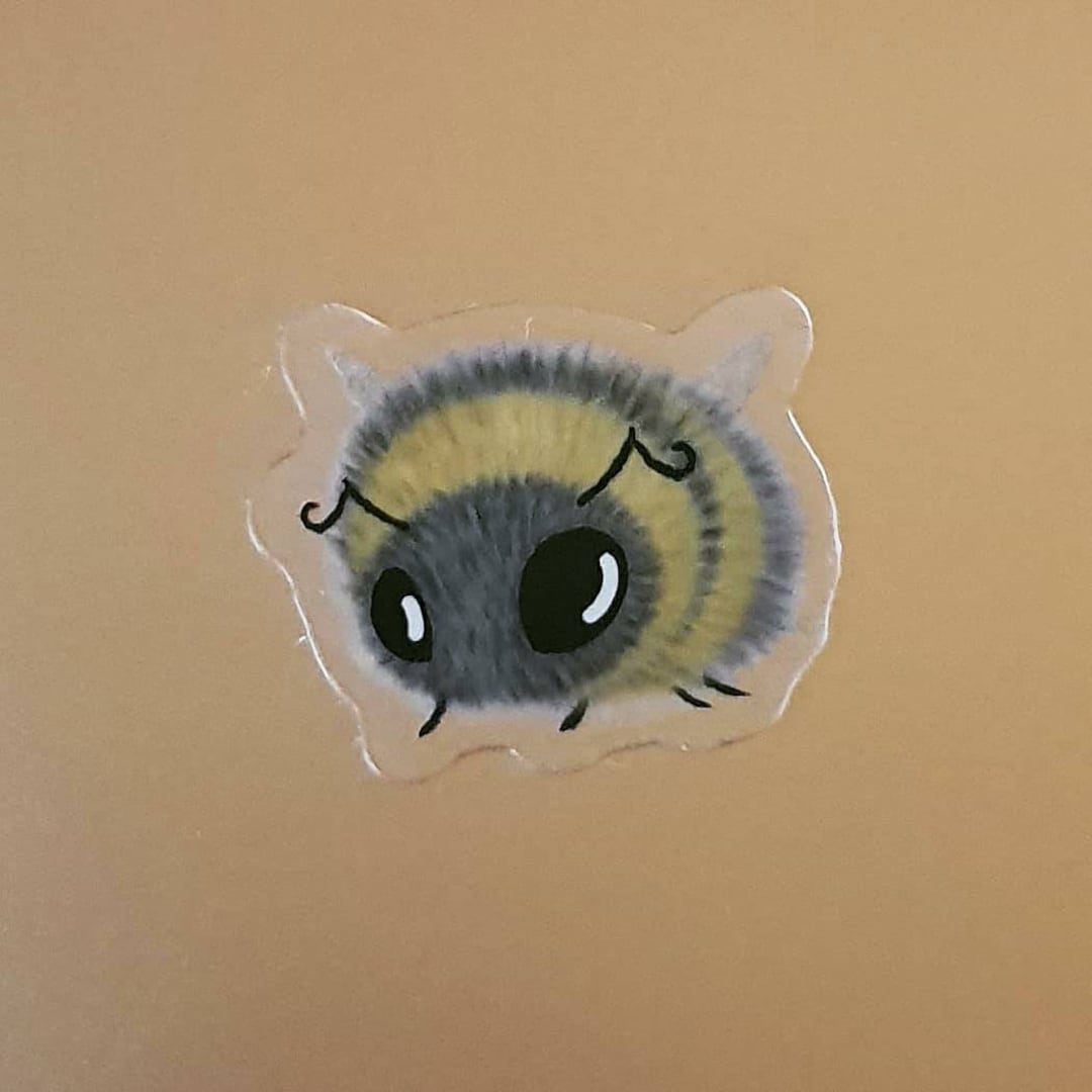 Clear Bee Mini Sticker. Bumble Bee. Honey Bee Sticker. Mini Stickers ...