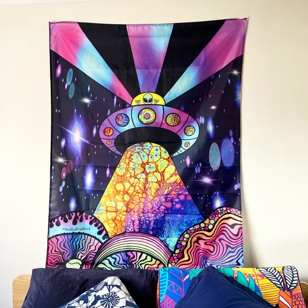Ufo Tapestry - Etsy