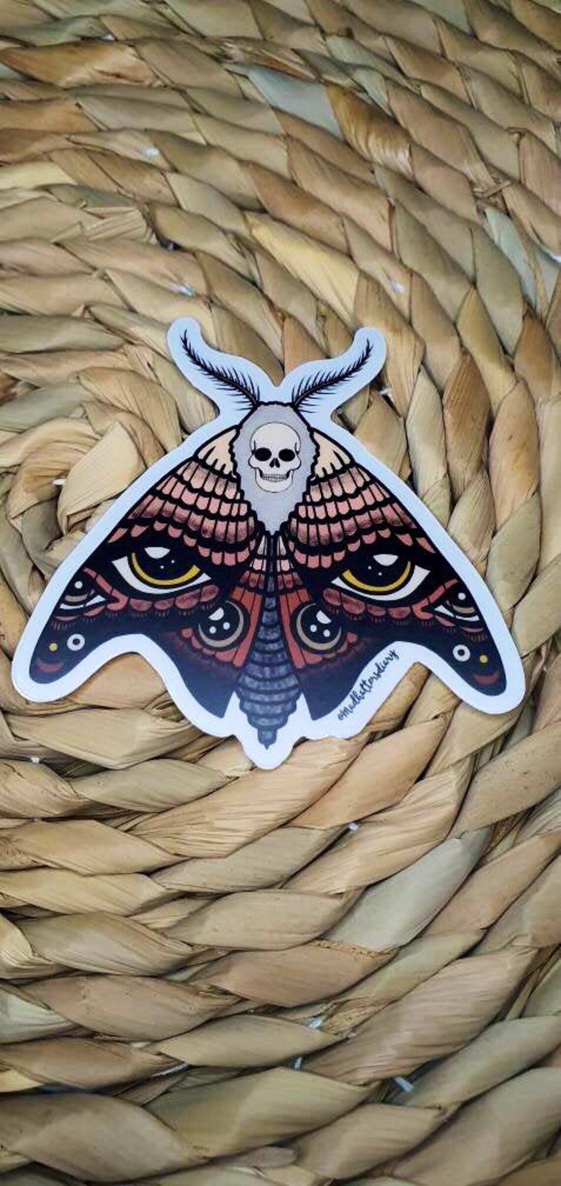 Clear Moth Sticker. Waterproof Sticker. Laptop Sticker. High Quality ...