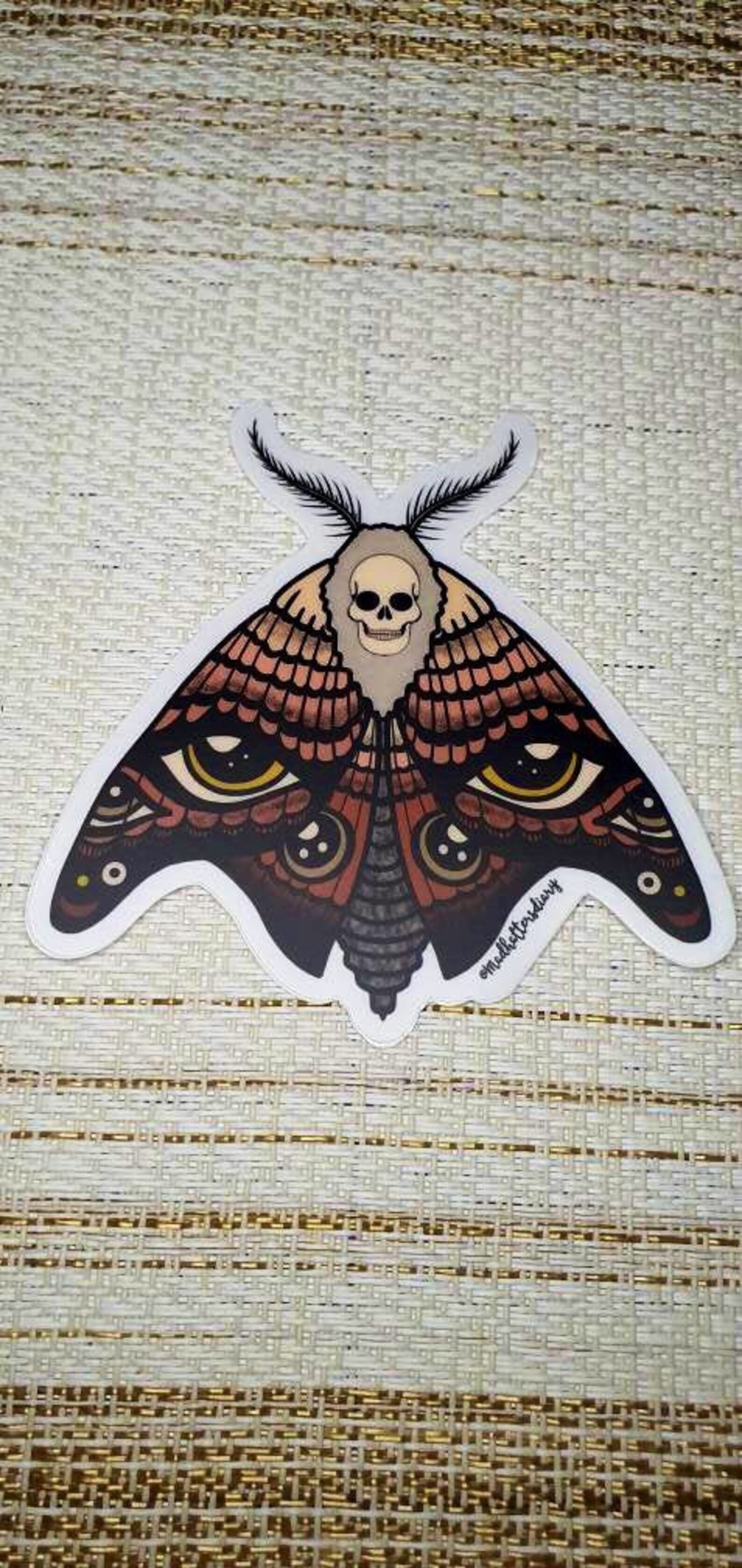 Clear Moth Sticker. Waterproof Sticker. Laptop Sticker. High Quality ...