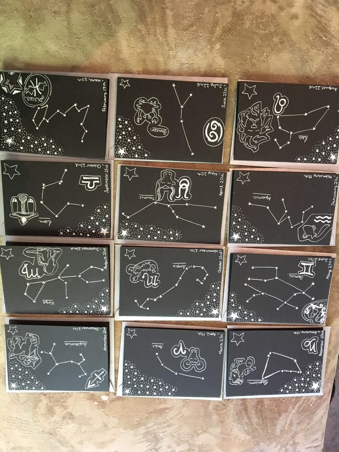 Constellation Cards - Etsy