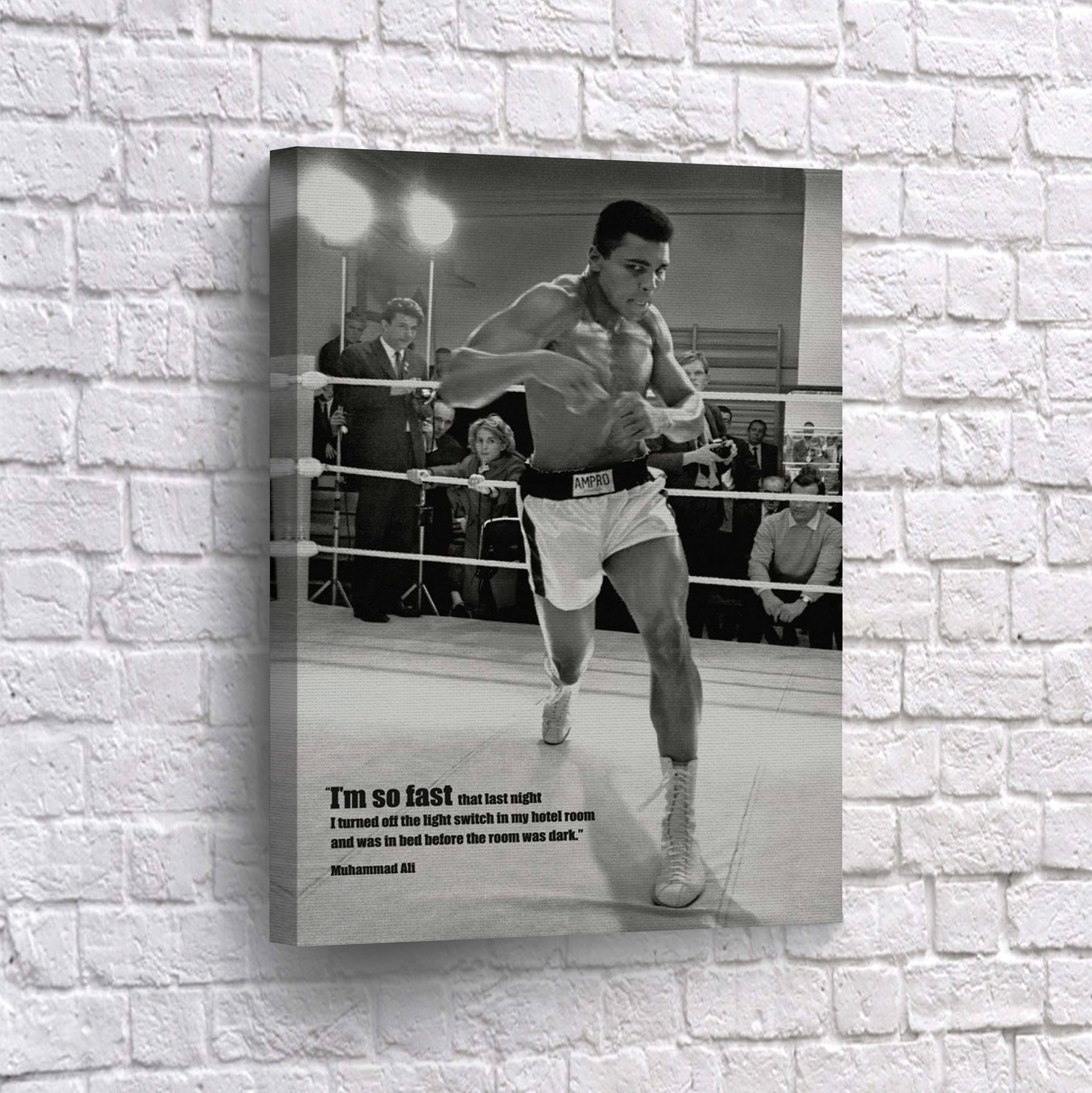 Muhammad Ali Quote Canvas Wall Art Print Knockout Canvas Red - Etsy
