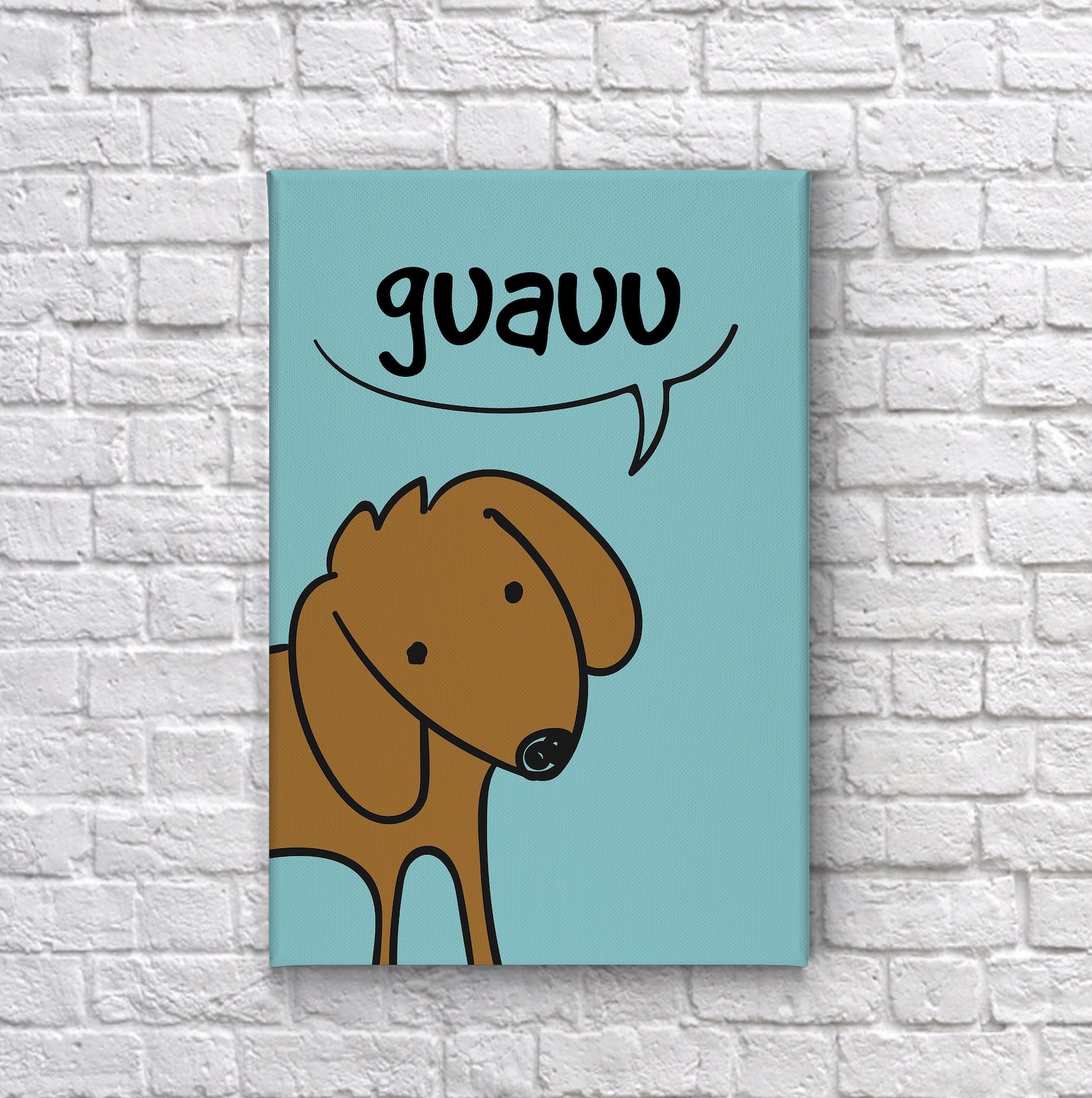 Cute Dog Bee Animal Sound Wall Art Nursery Decor 2 Panel | Etsy