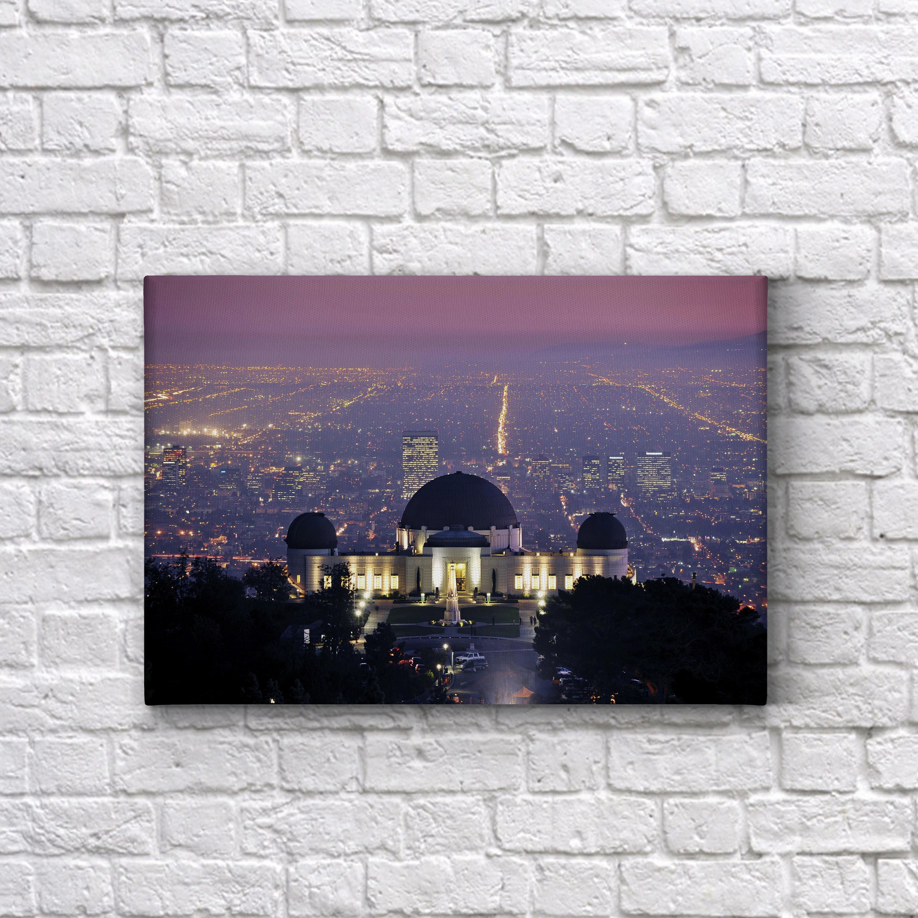 Los Angeles Wall Art Griffith Observatory LA Skyline Beautiful | Etsy
