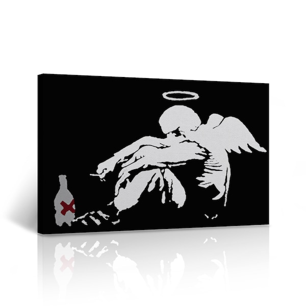 Banksy Fallen Angel - Etsy