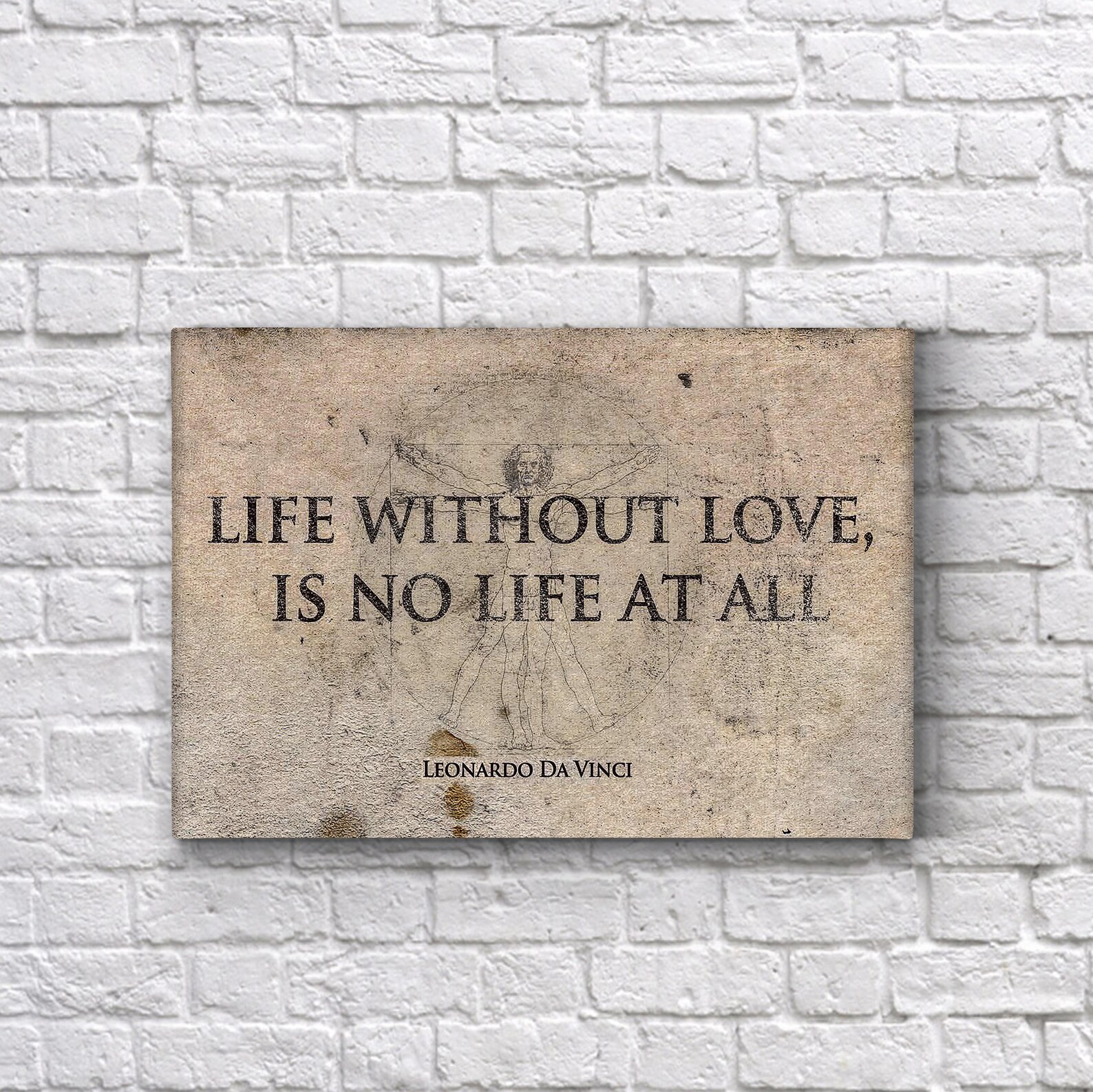 Life Without Love is No Life at All Quote CANVAS PRINT - Etsy