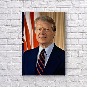 39th President of the United States of America Portrait of James Carter ...