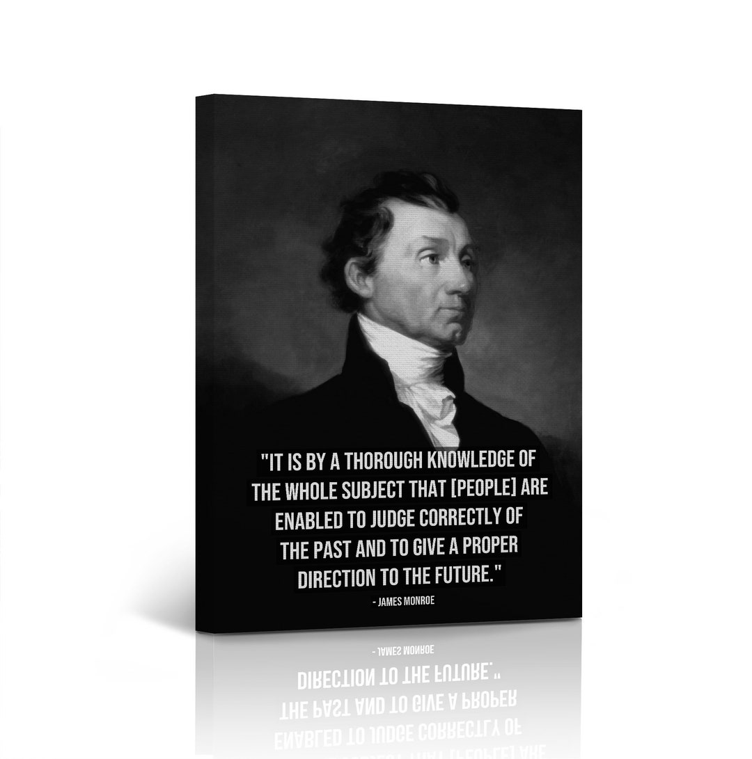 5th President of the United States of America Portrait of James Monroe ...