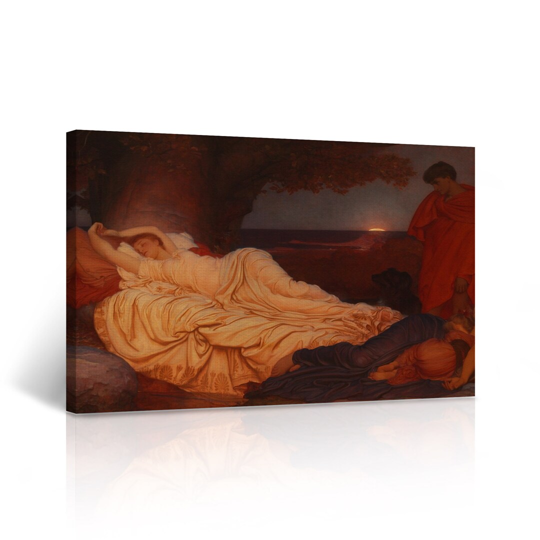 Cymon and Iphigenia, Frederic Leighton Classic Art Reproduction Canvas ...