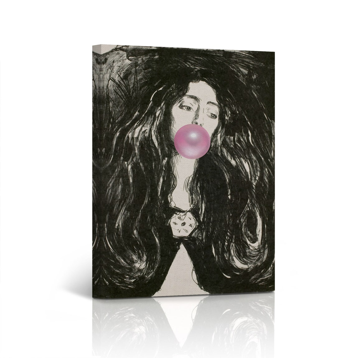 Edvard Munch's Masterpiece the Brooch Eva Mudocci Pink Bubble Gum ...