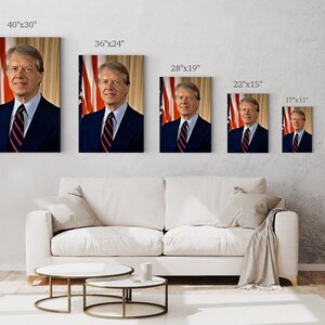 39th President of the United States of America Portrait of James Carter ...