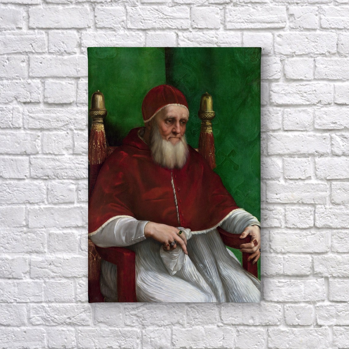 Pope Julius II Portrait by Raphael Art Famous Reproduction - Etsy
