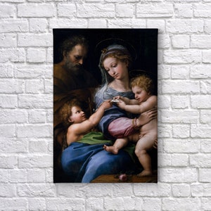The Holy Family With a Lamb by Raphael Art Famous Reproduction - Etsy