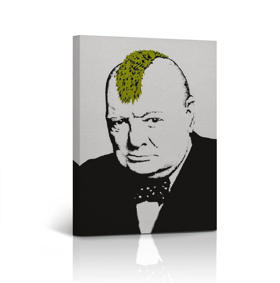 Banksy Canvas Wall Art Turf War Punk Man Painting Mural Graffiti ...