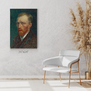 Self-portrait With a Red Beard 1887 by Vincent Van Gogh Canvas Wall Art ...
