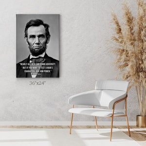 16th President of the United States of America Portrait of Abraham ...