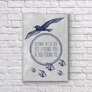 Motivational Quote Navy Blue Illustration Old White Coastal Decor ...