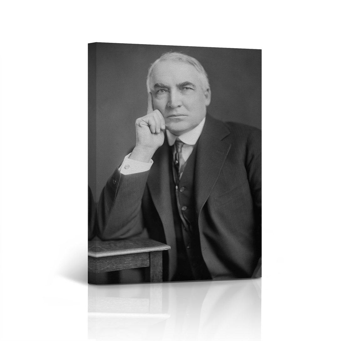 29th President of the United States of America Portrait of Warren ...