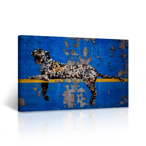 Banksy Canvas Wall Art Zoo Stadium Tiger Graffiti NYC USA | Etsy