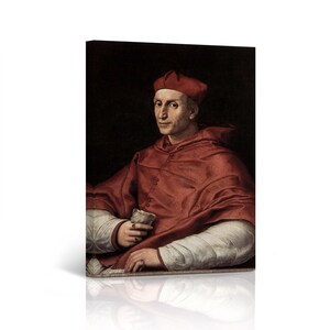 Portrait of Cardinal Bibbiena by Raphael Art Famous Reproduction Canvas ...