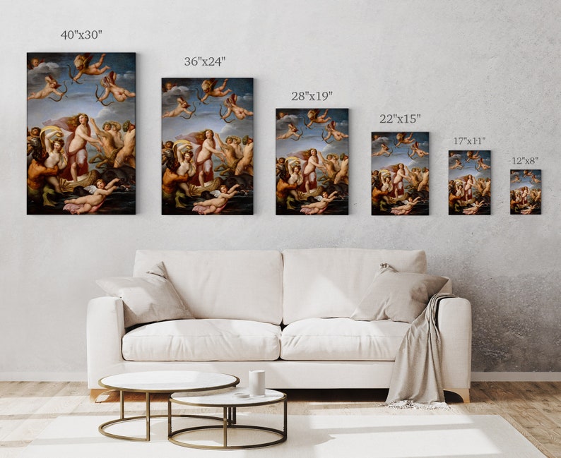 The Triumph of Galatea Raphael Art Famous Fresco Painting - Etsy