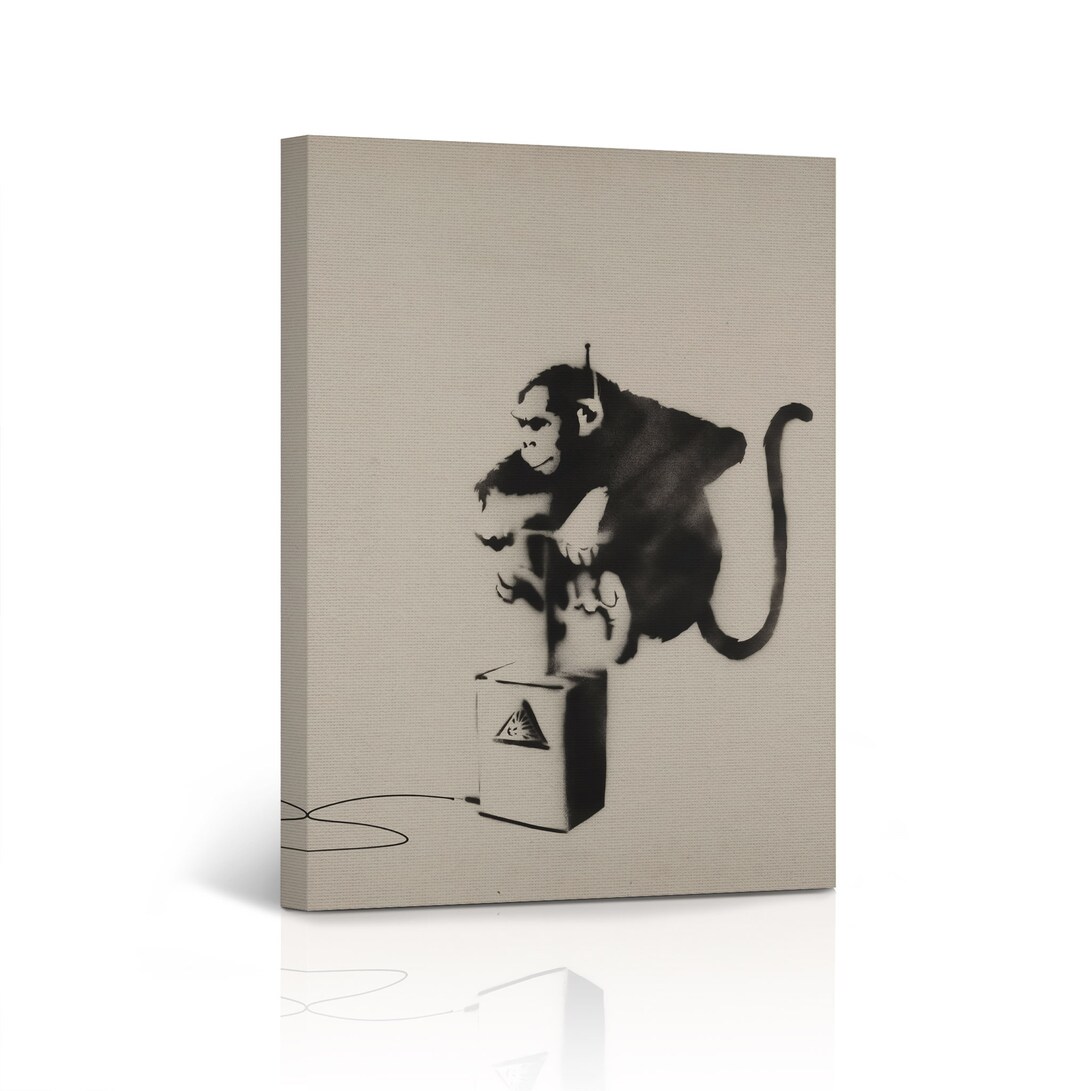 Banksy Canvas Wall Art Detonator Monkey Street Art Painting Mural ...