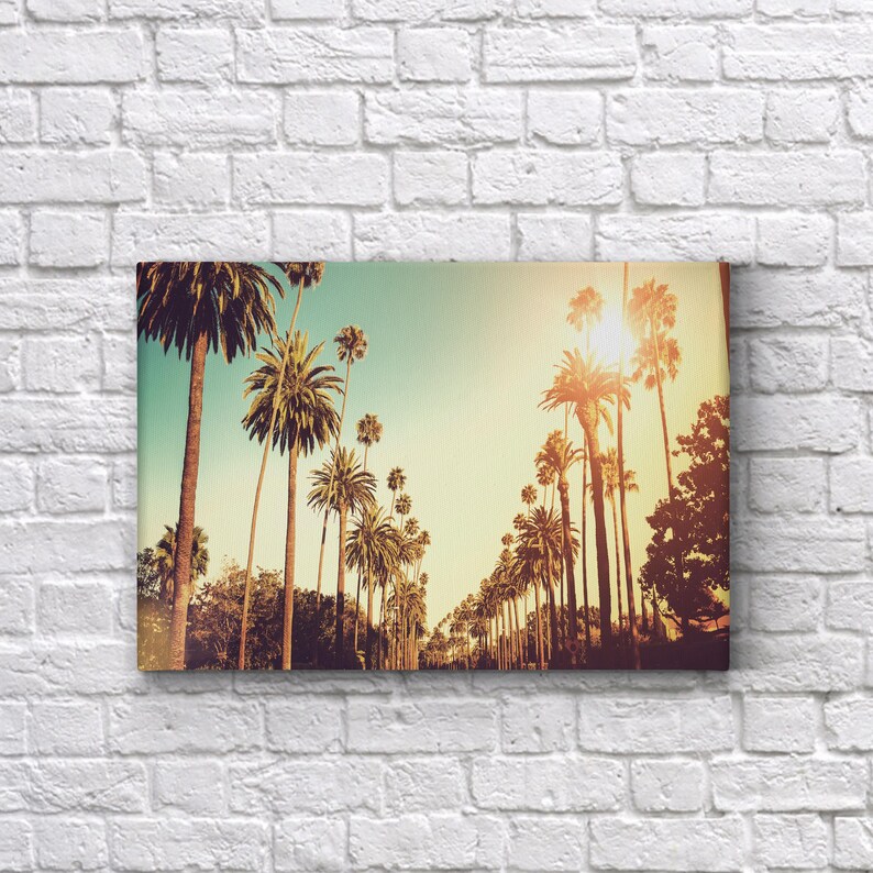 Los Angeles Wall Art Iconic Palm Tree Lined Street in - Etsy