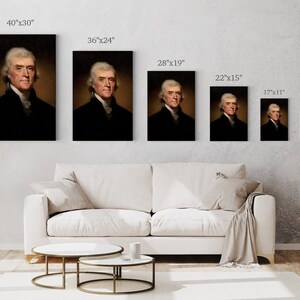 3rd President of the United States of America Portrait of Thomas ...