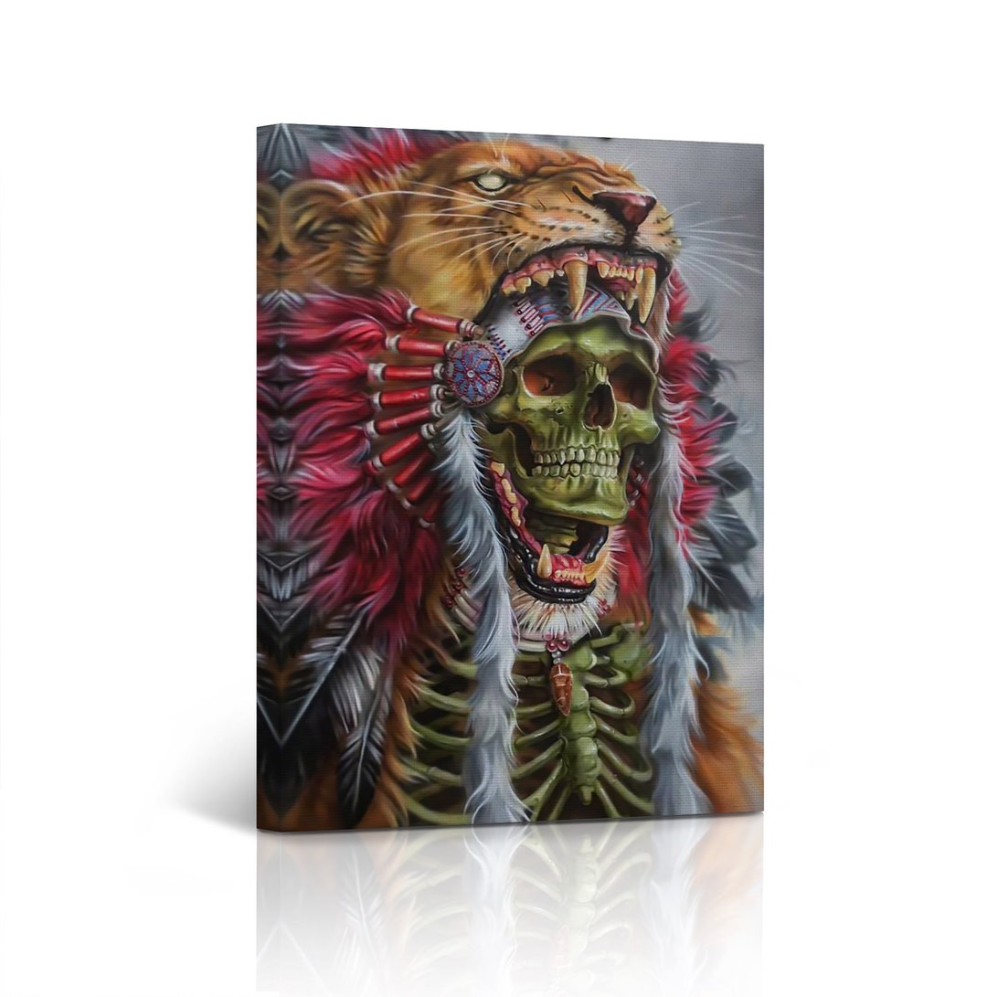 Native American Skeleton Living Room Bedroom Office African American ...