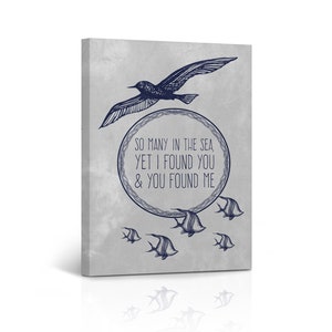 Motivational Quote Navy Blue Illustration Old White Coastal Decor ...