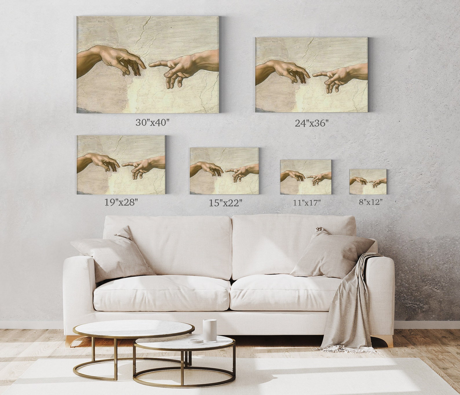 The Creation of Adam Hand of God by Michelangelo Christian - Etsy
