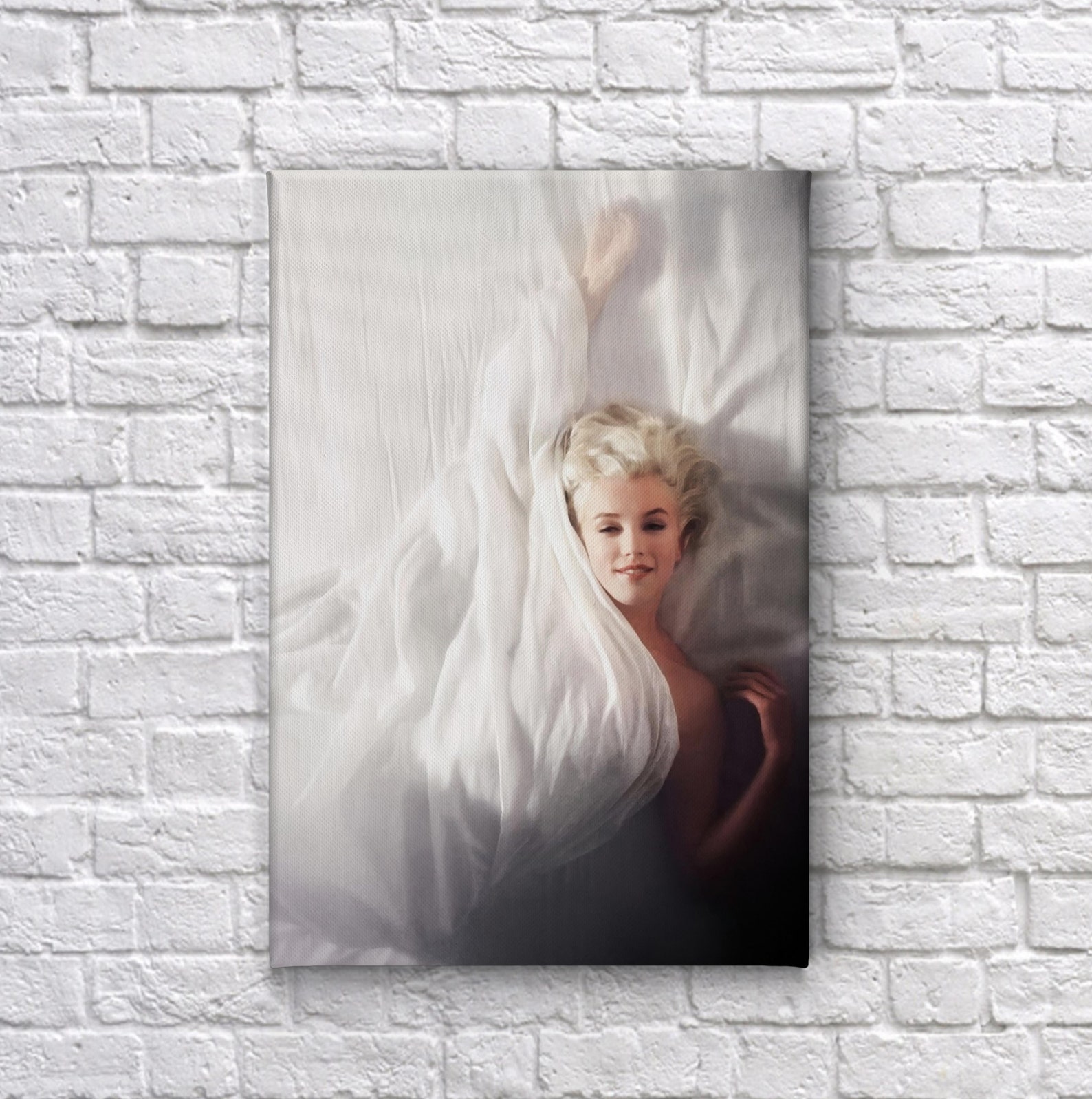Marilyn Monroe Wall Art Canvas Decor Marilyn Monroe Nude In Etsy