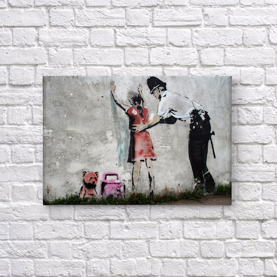 Banksy Graffiti Police