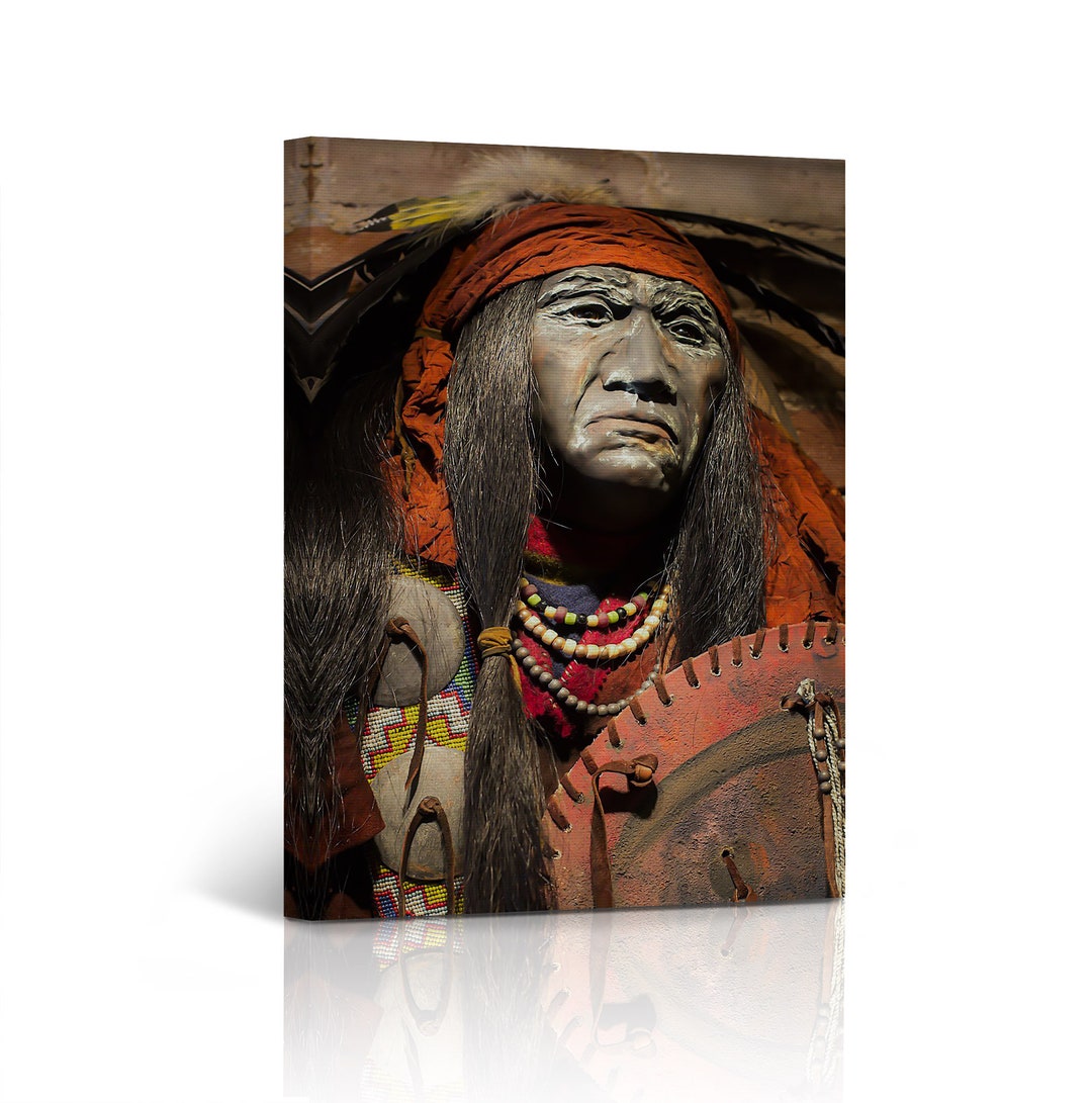 Native American Sad Face Living Room Bedroom Office African American ...