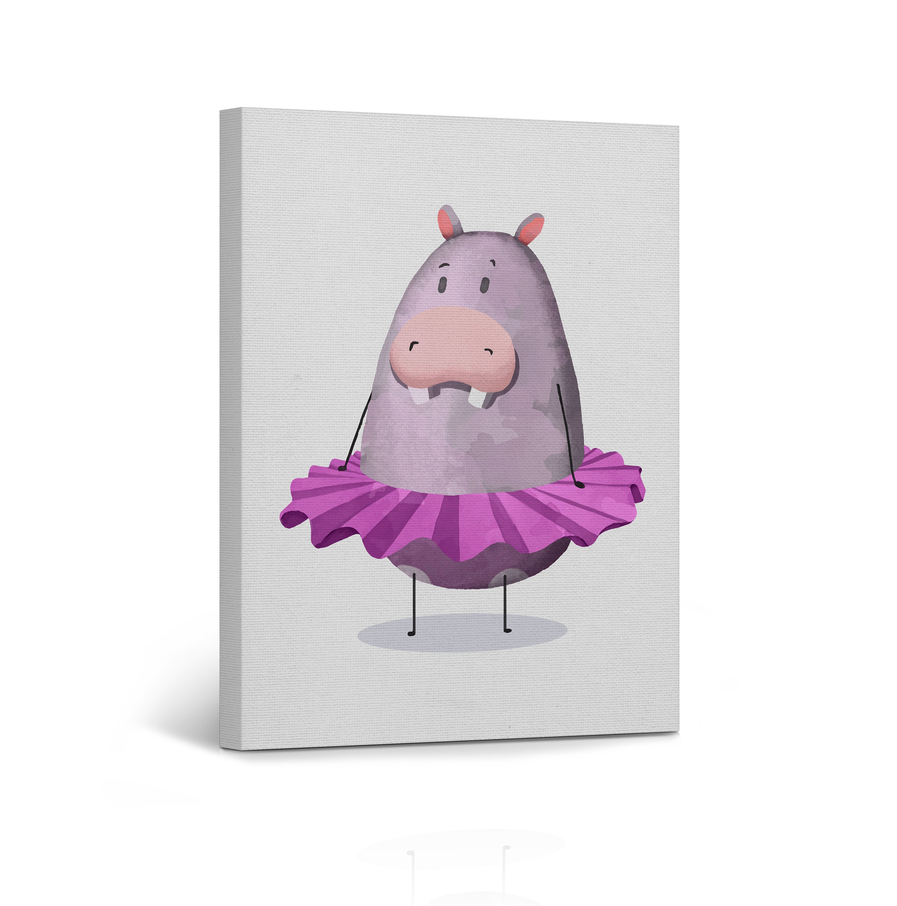 Elephant Hippo Zebra Animals Wall Art Nursery Decor 3 Panel | Etsy