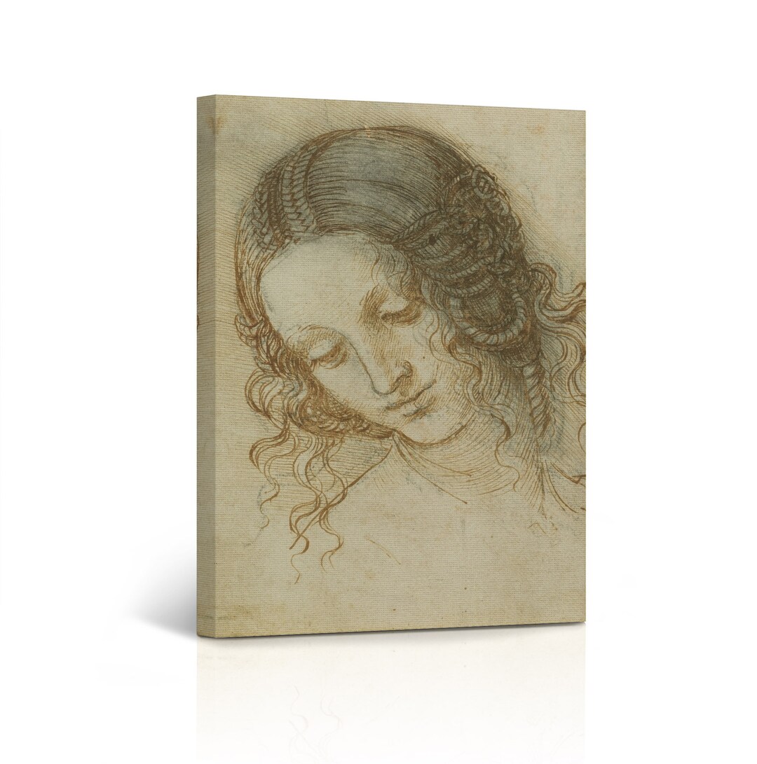 Head of Leda by Leonardo Da Vinci Painting Famous Art Fine Art Canvas ...